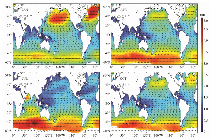 On the Study of Wave Propagation and Distribution in the Global Ocean