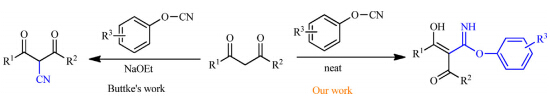 Nucleophilic imidoesterification of dicarbonyl compounds with ...