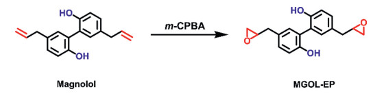 Scheme 1. Reaction route for the synthesis of magnolol-derived epoxy ...