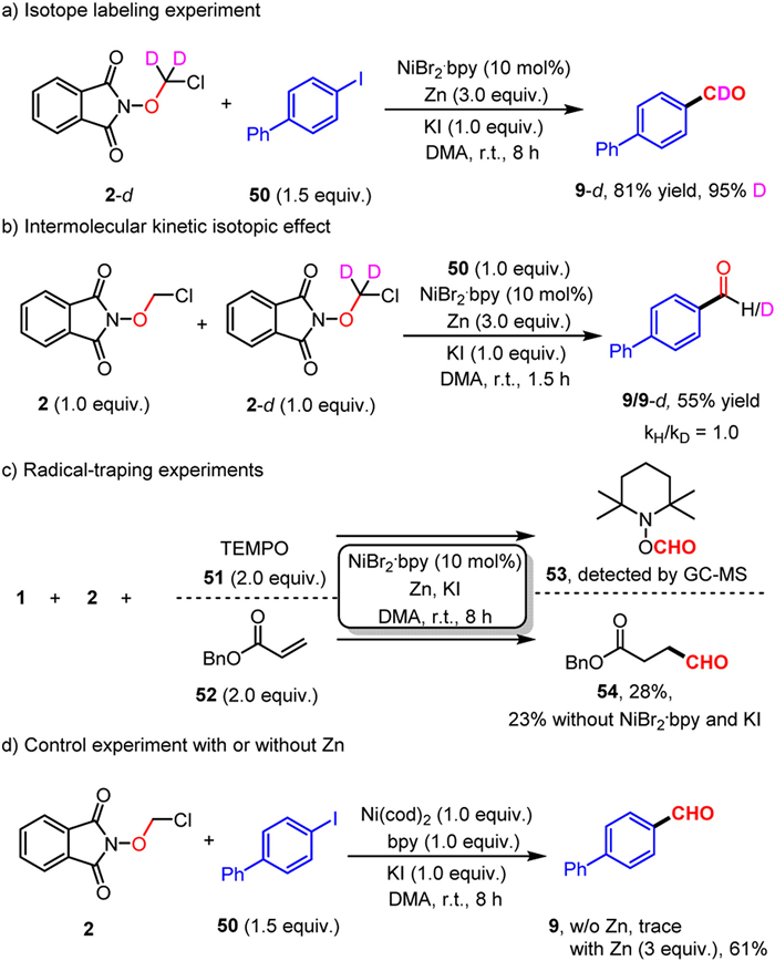 Scheme 4. Mechanistic studies.